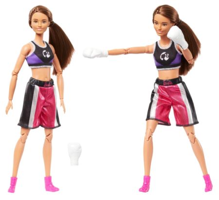 Brunette Boxer Barbie